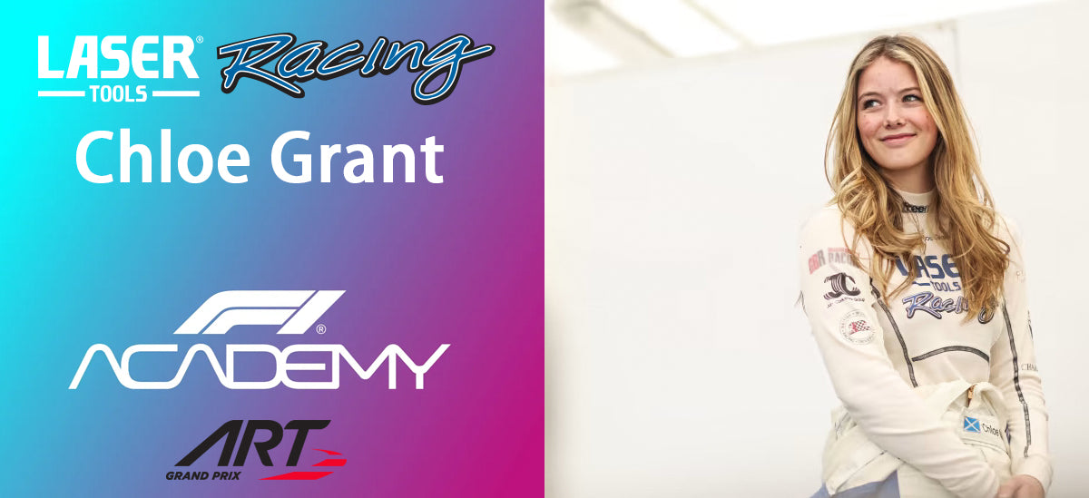 Laser Tools Racing supports driver Chloe Grant in the new 2023 F1 Acad